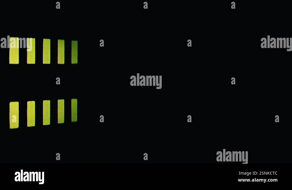 Real VHS capture: a LED VU meter, measuring decibels, transitioning ...