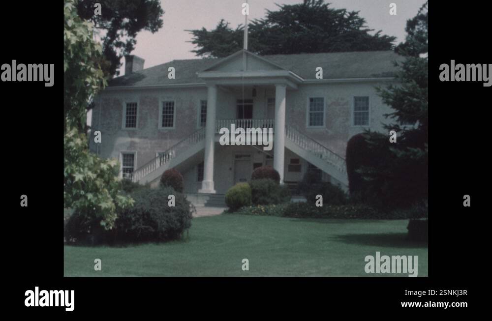 1960s: Explore a classic mid-century residence featuring grand columns ...