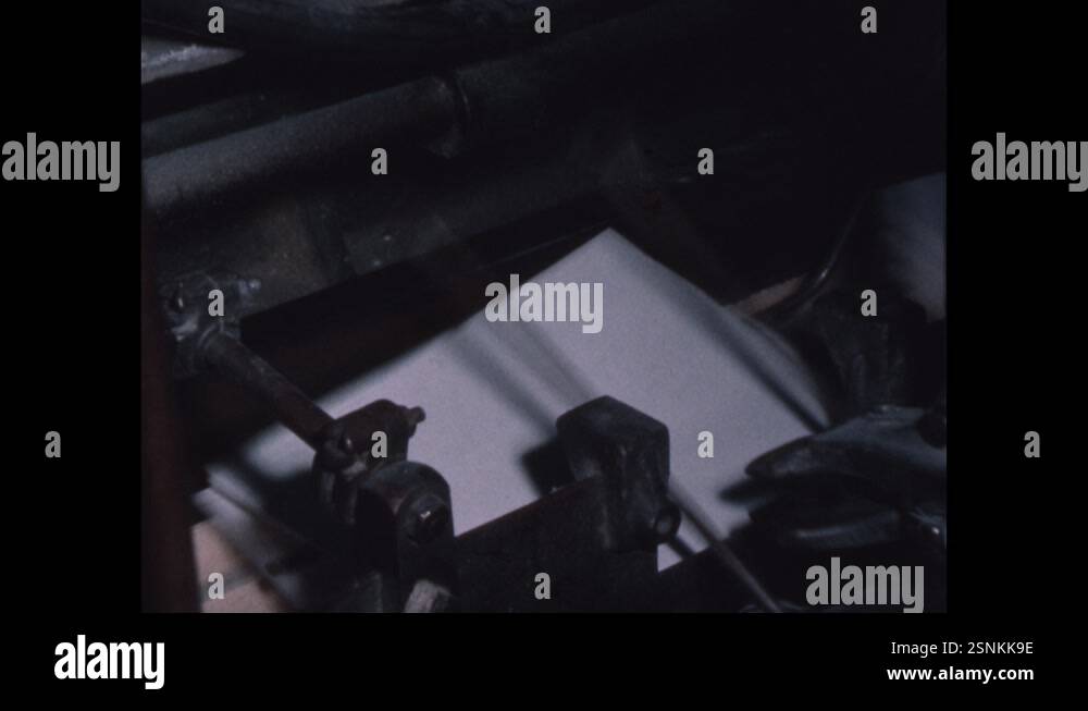 1960s: The video captures the intricate process of printing in the ...