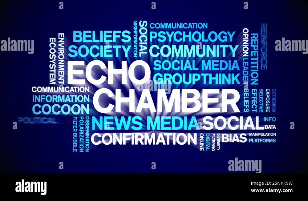 Echo Chamber animated word cloud,animation tag kinetic typography ...