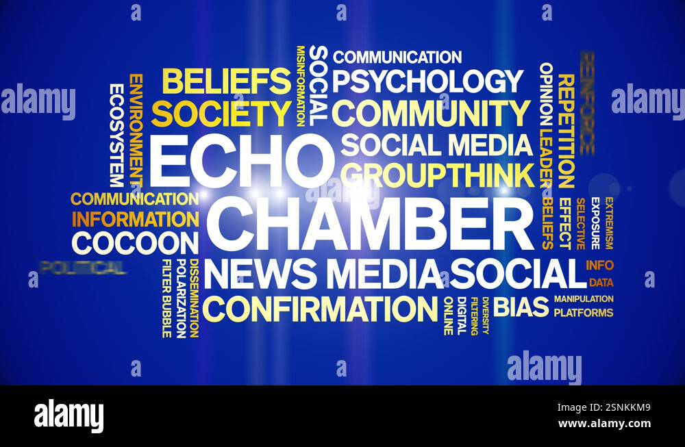 Echo Chamber animated word cloud,animation tag kinetic typography ...