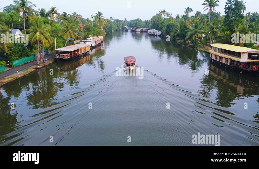 Alappuzha Back water pollution , Aerial view of Kerala's backwaters ...