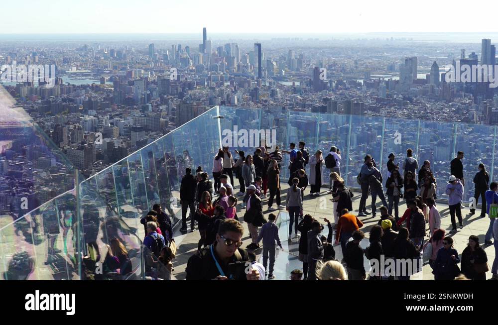New York’s Edge Tower reflects the brilliance of the sun, while ...