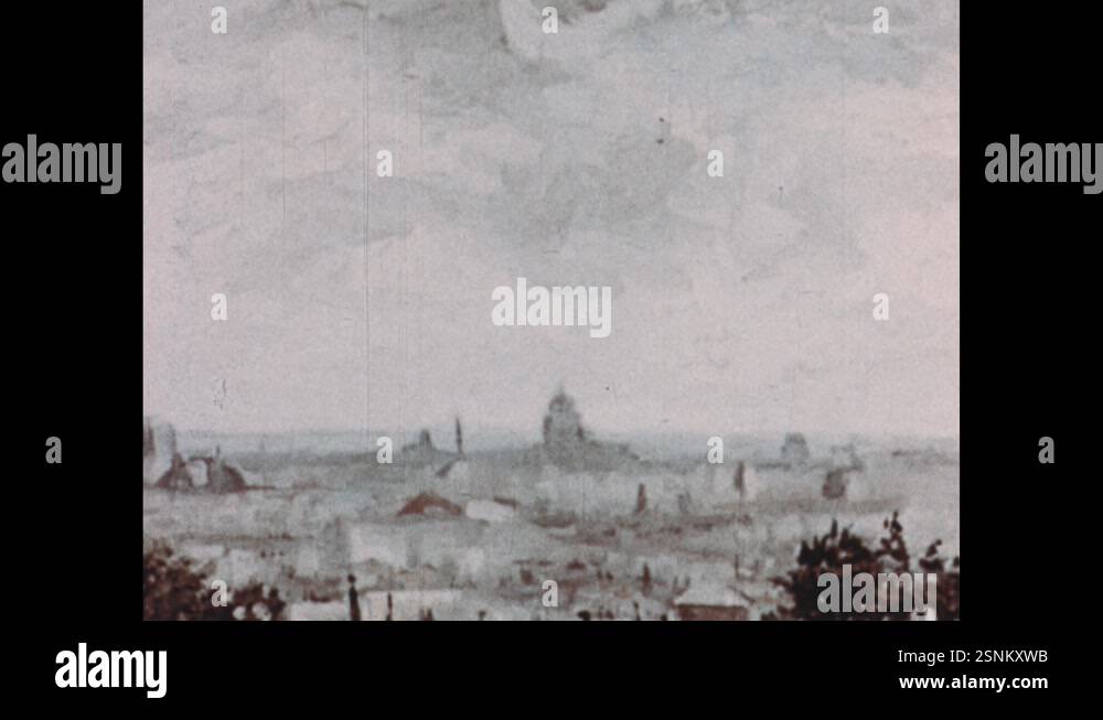 1960s: Vincent Van Gogh paintings of Parisian buildings, street scenes ...