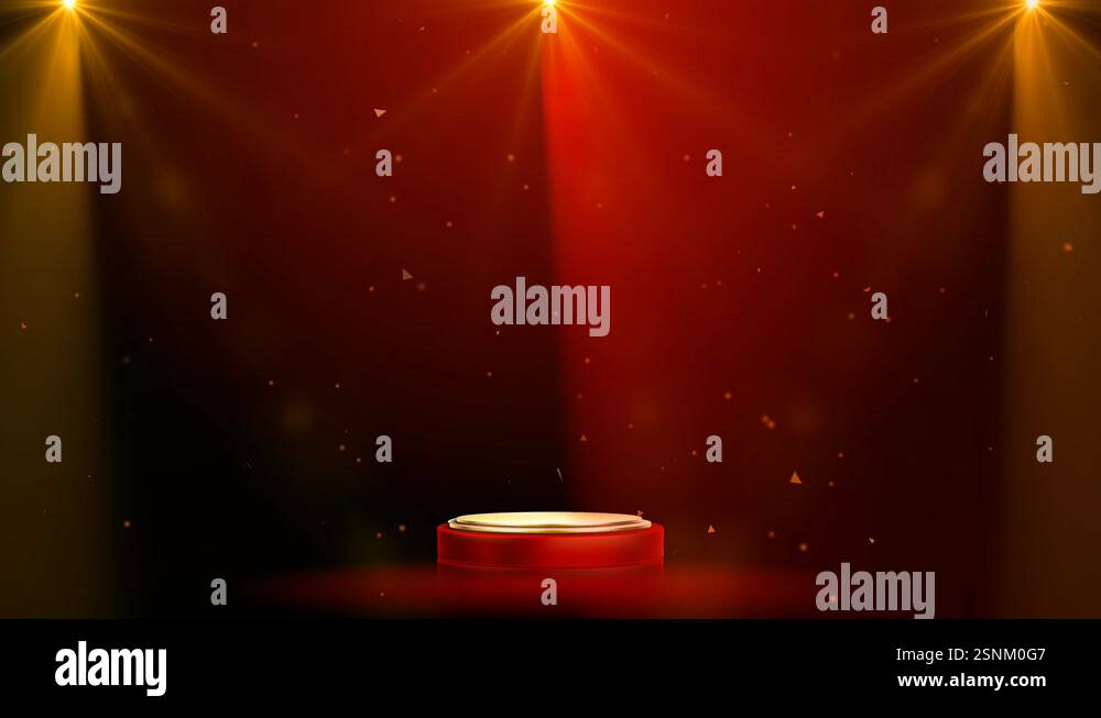 spotlight on podium stage green screen background Stock Video Footage ...