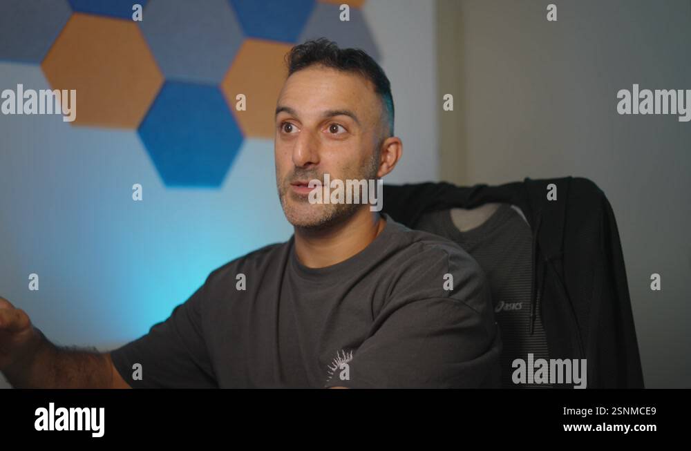 Double speed video footage of a Network influencer blogger sharing tips ...