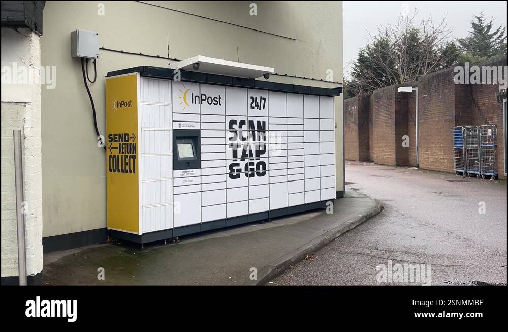 LONDON, UNITED KINGDOM – 13/12/2024: InPost's Automated Parcel Lockers ...