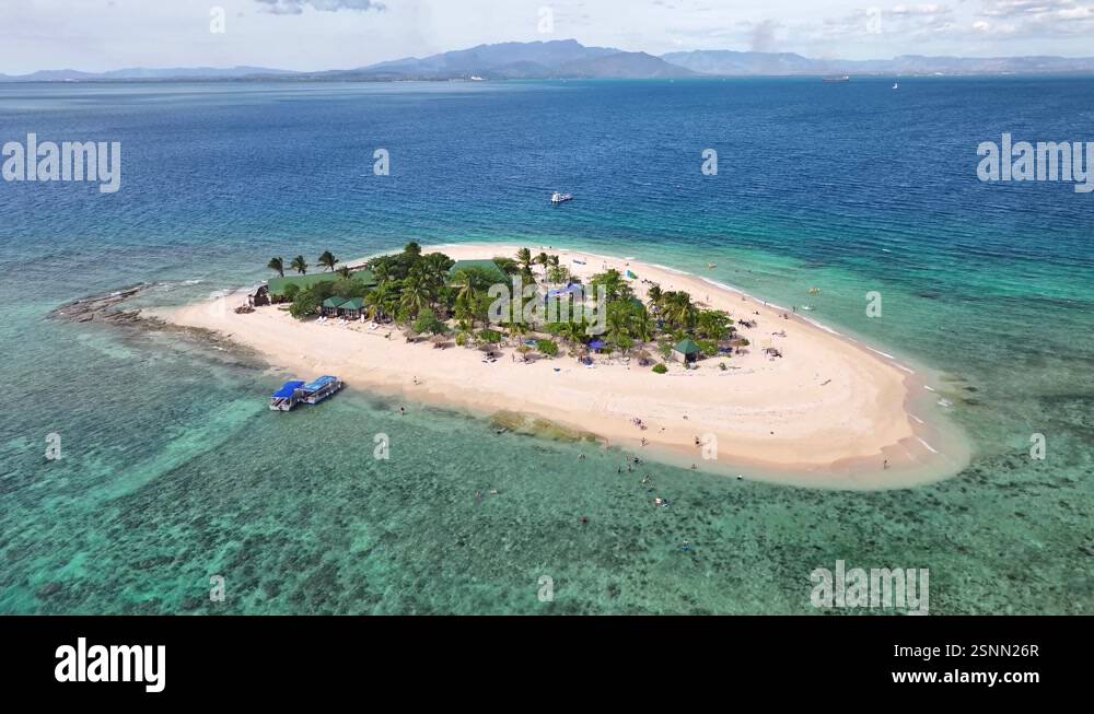 Tourists Swimming And Snorkeling At South Sea Island In Mamanuca ...