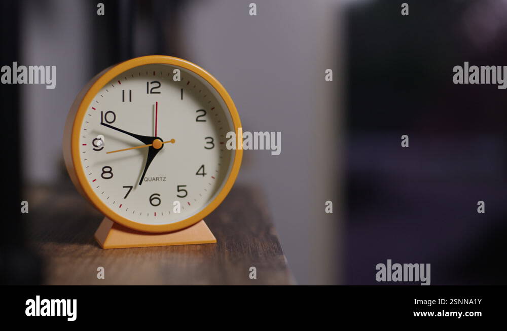 Clock Time-Lapse With Seconds Hand during Sunrise, Quartz, 4K UHD Stock ...