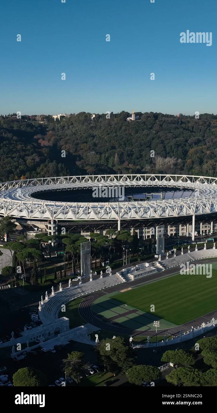 Olympic Stadium and Stadio dei Marmi sports complex in Rome, Italy 18 ...