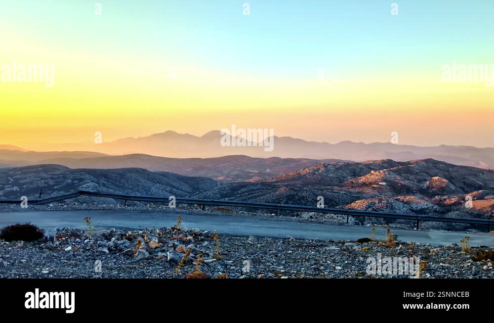 Skinakas Observatory viewpoint Crete Greece landscape high altitude ...