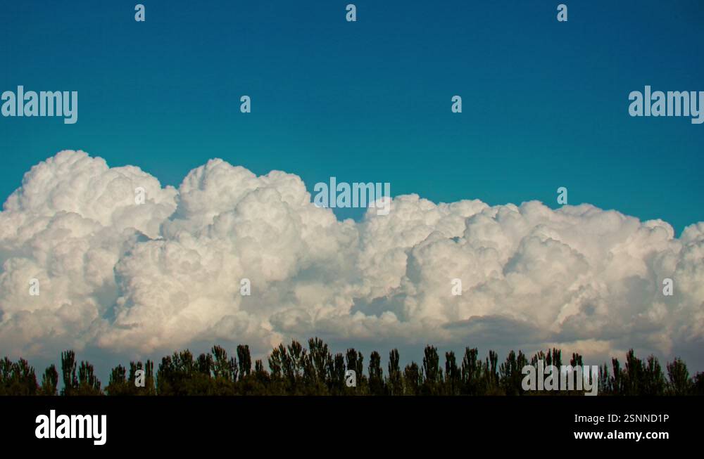 Time-lapse photography of clouds changing in the northern sky Stock ...