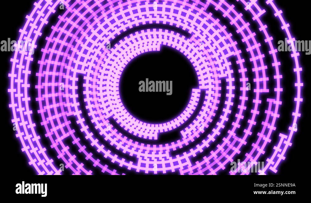 Arc Offset E Purple Large VJ Loop Animation 02 Stock Video Footage - Alamy