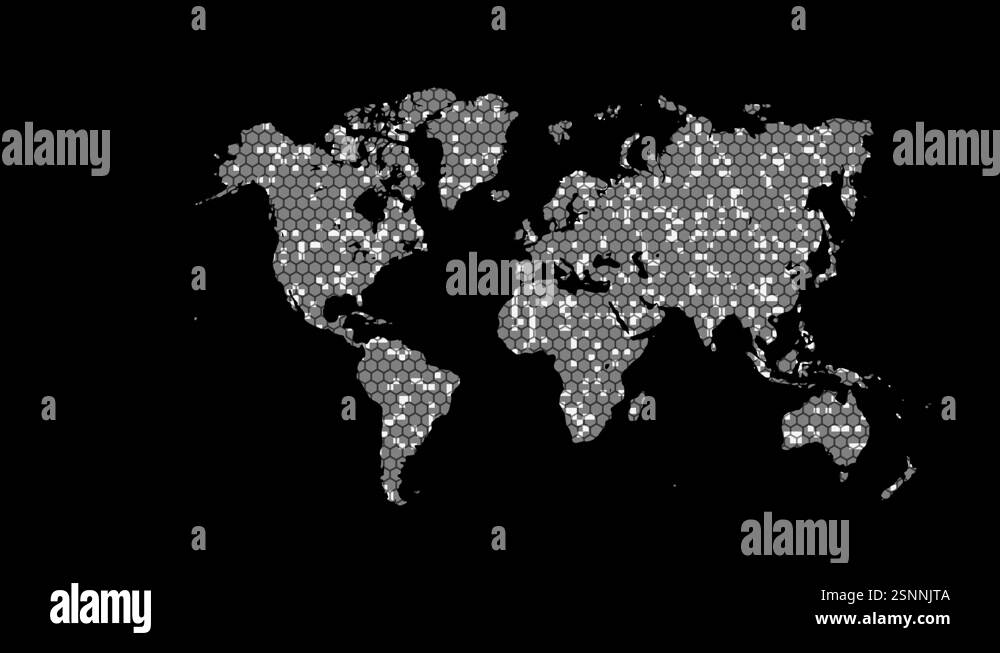 Cinematic Map revealing and zooming in on on Egypt Country Map Alpha ...