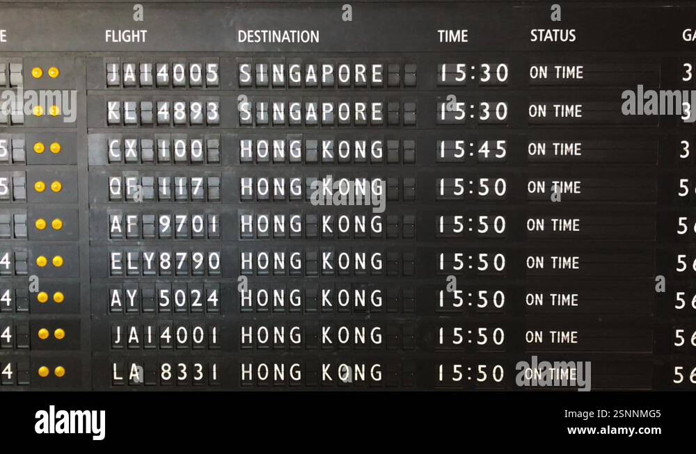 Airport split flap display Stock Videos & Footage - HD and 4K Video ...