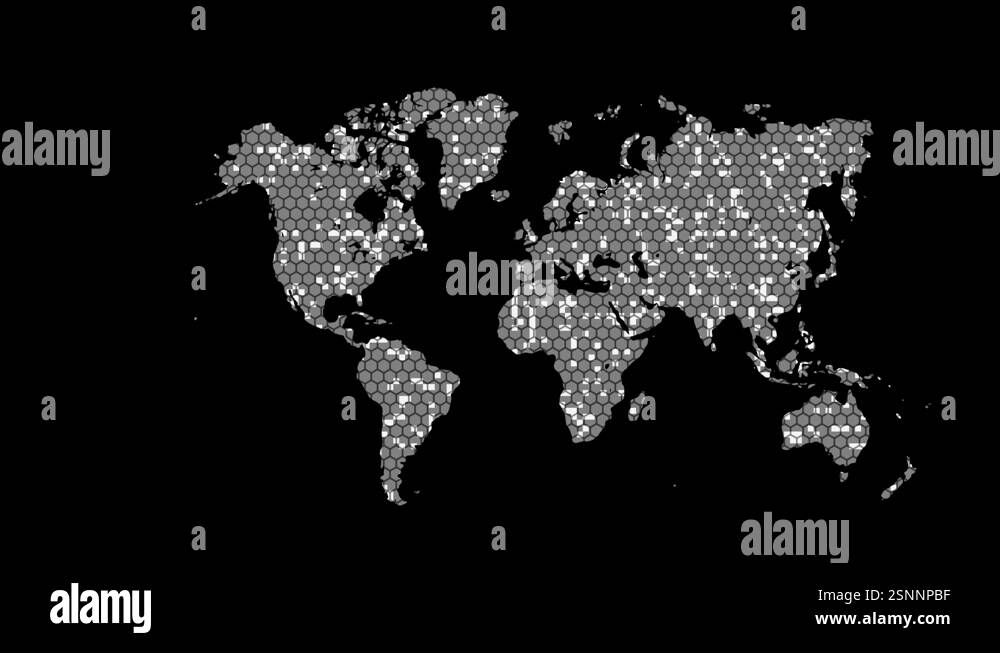 Cinematic Map revealing and zooming in on on Germany Country Map Alpha ...