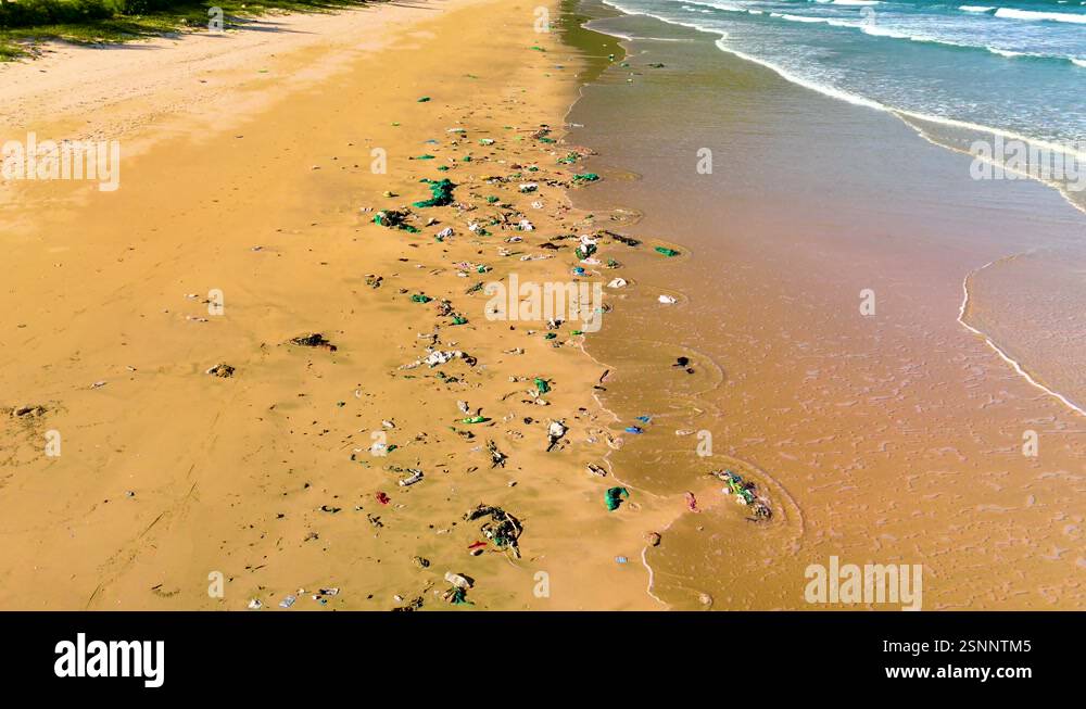 Catastrophic scale plastic pollution tropical sea Stock Video Footage ...