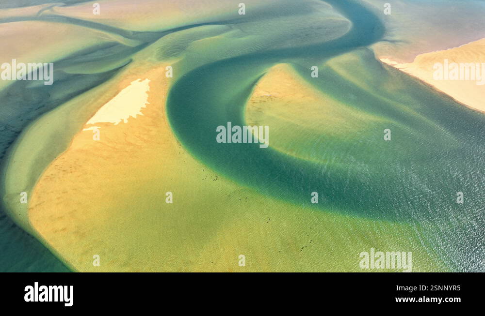 Beach with golden sand, Azure water and yellow sand, Paradise untouched ...