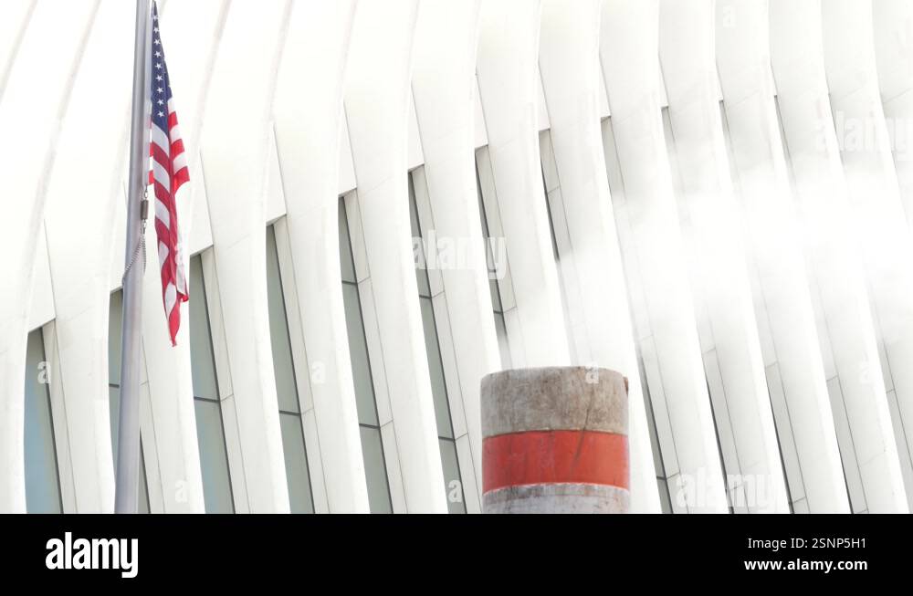 Steam vapor vented, New York City street steam system, orange vapour ...