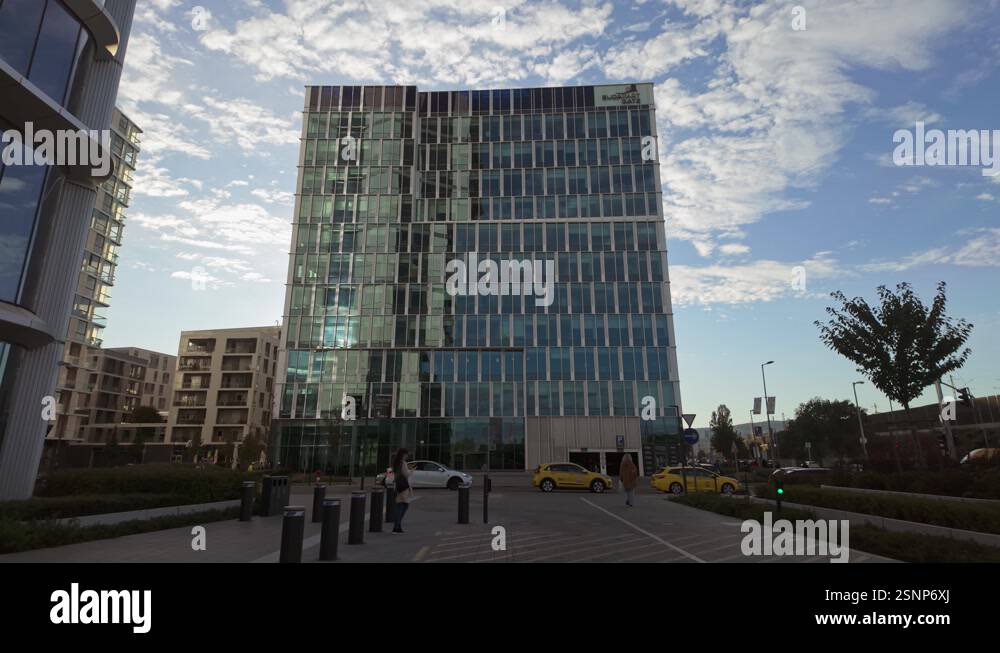 Budapart Gate office building with the surrounding flats and ongoing ...