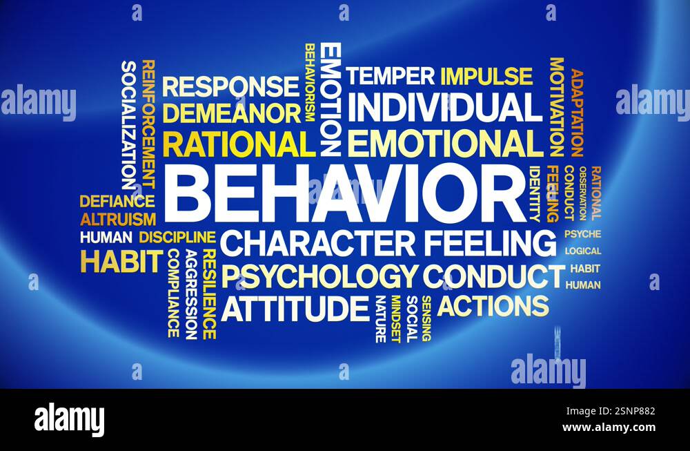 Behavior animated word cloud,animation tag kinetic typography seamless ...