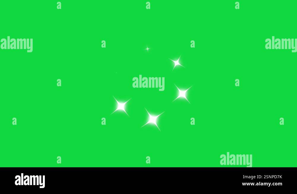 Star twinkling, Sparkle Star glowing animation, blinking light effect ...