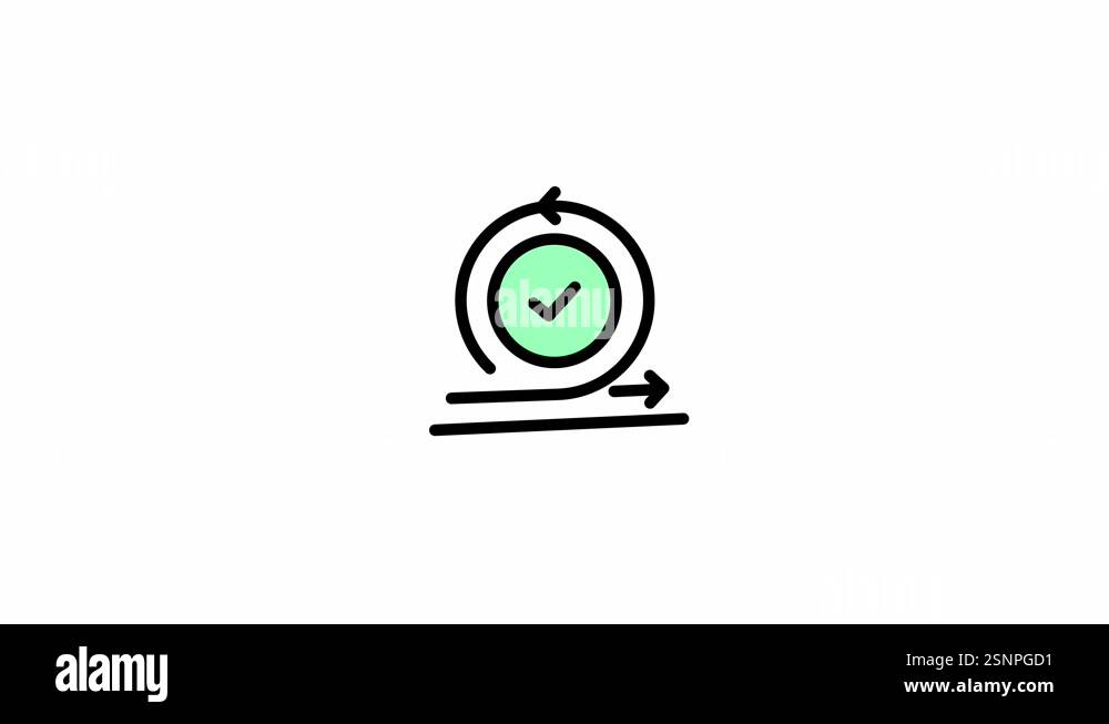 Modern Agile sprint circle animated icon - Agile and teamwork symbol ...