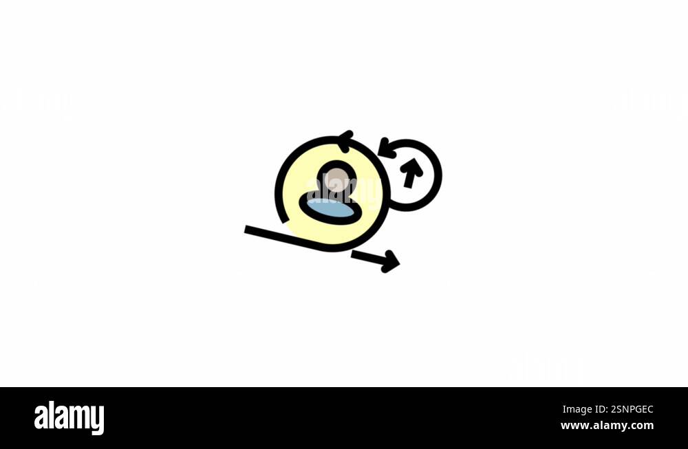 Modern Agile sprint circle animated icon - Agile and teamwork symbol ...