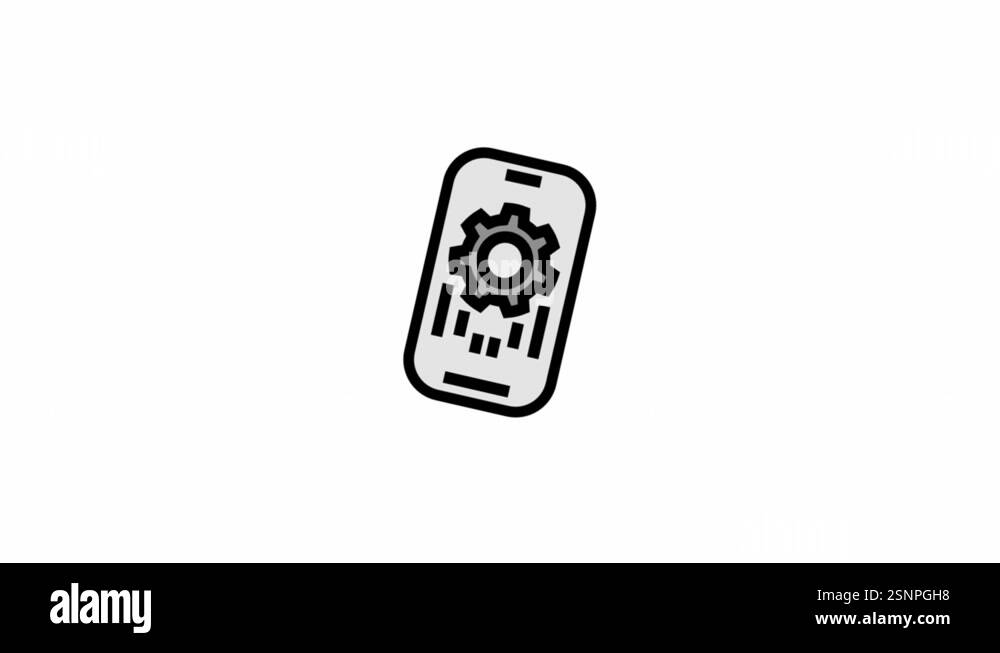 Modern user settings animated icon - Agile and teamwork symbol motion ...