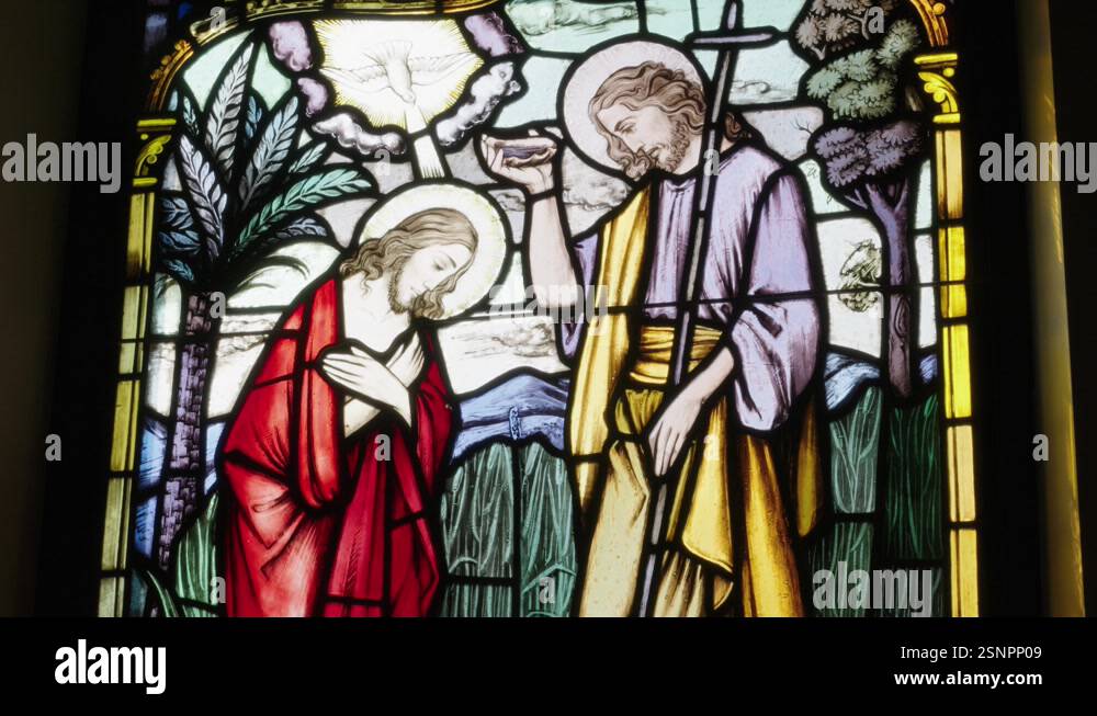 Baptism stained glass Stock Videos & Footage - HD and 4K Video Clips ...