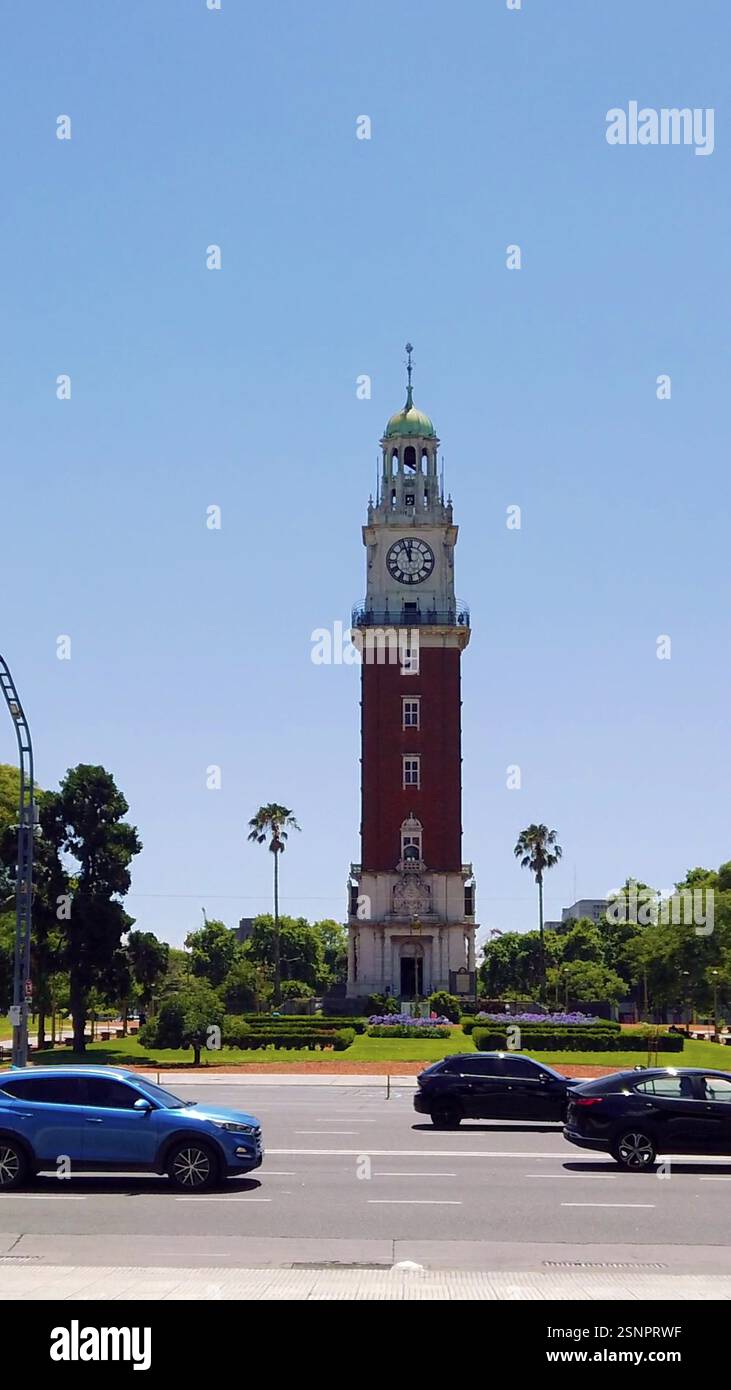 Vertical view of Clock Monumental Tower, Iconic Travel Argentine ...