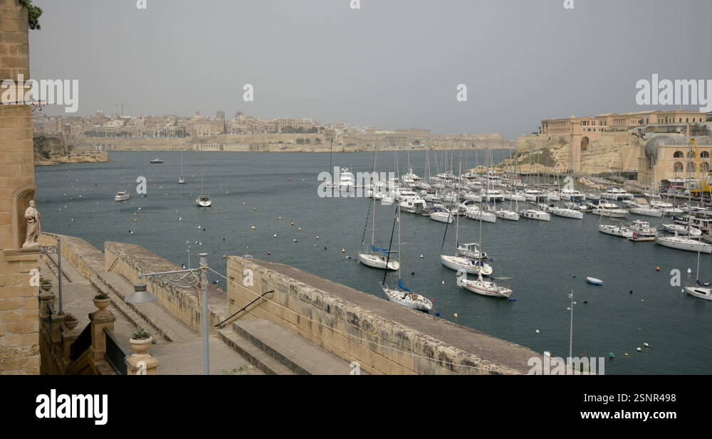 Valetta Harbor, Malta and Birgu Stock Video Footage - Alamy