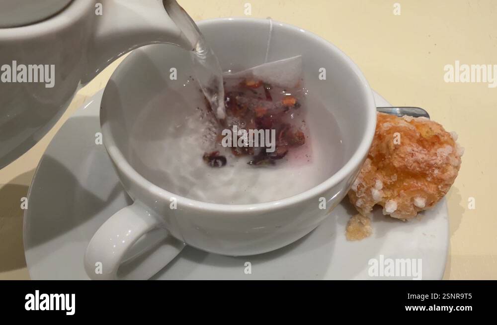 Herbal fruit tea Stock Video Footage - Alamy