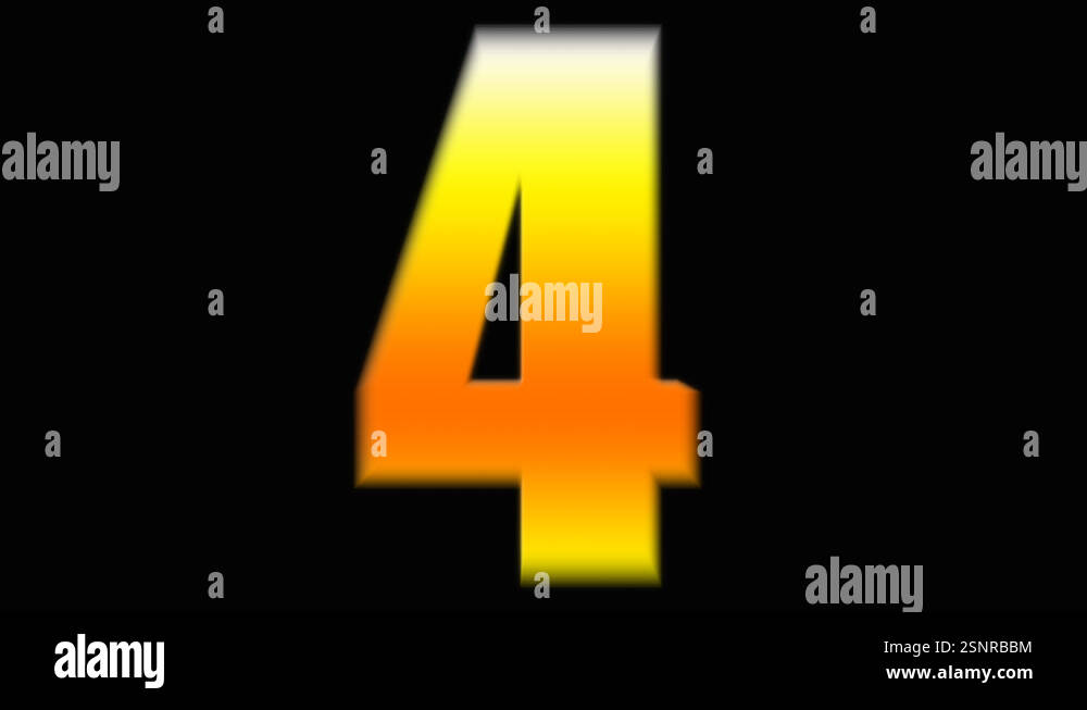 Retro style countdown animated video . Top 5 countdown, Camera zoom out ...