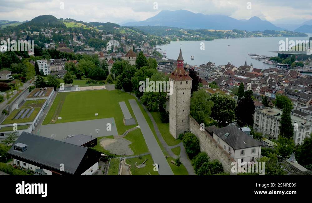 4K Drone Video of the Sports Field at Turnhalle Bramberg School near ...