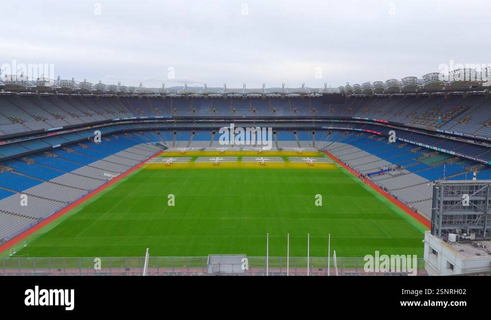 Croke Park Stadium Dublin - a stunning aerial view of a modern stadium - DUBLIN Stock Video ...