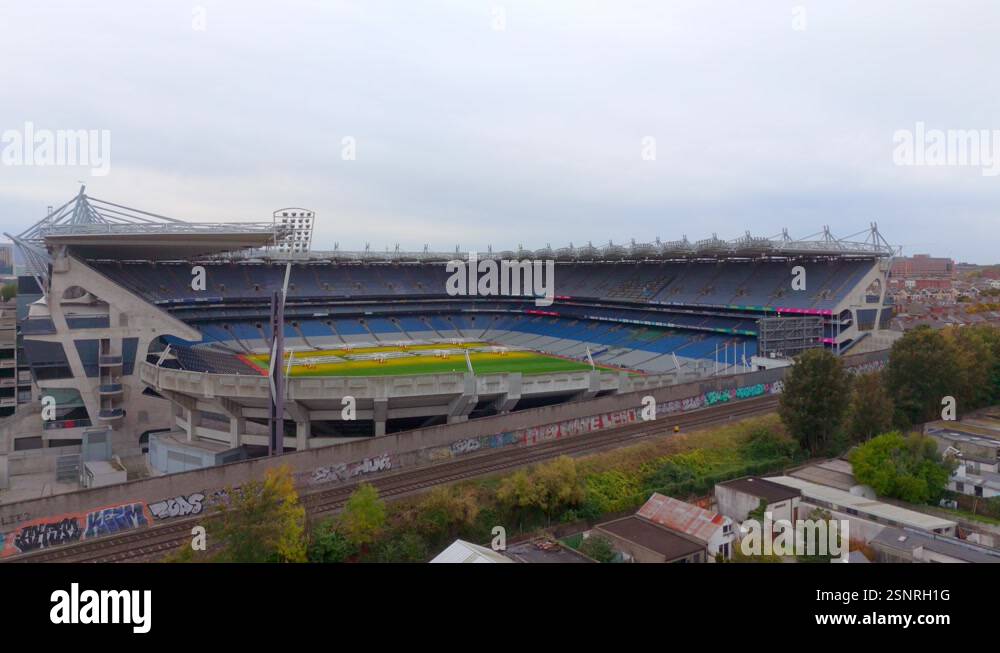 Croke Park Stadium Dublin - a stunning aerial view of a modern stadium - DUBLIN Stock Video ...