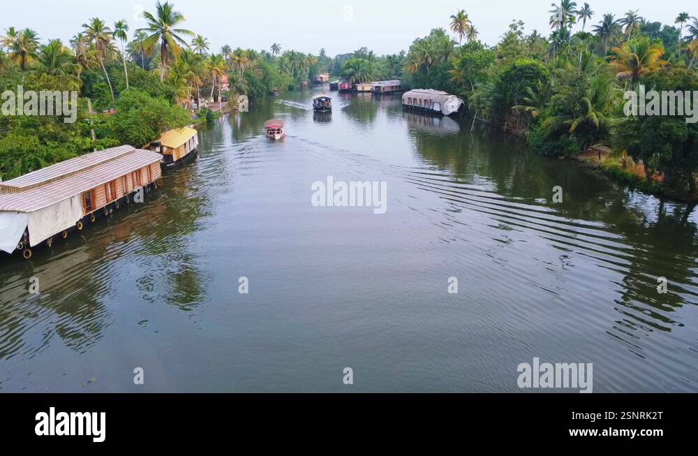 Kuttanad Back water pollution , Aerial view of Kerala's backwaters with ...