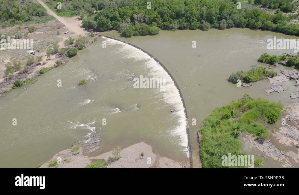 Aerial View Of Ivanhoe Crossing On Ord River In Kununurra, Western ...
