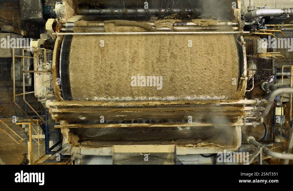 Pulp production. Washing and bleaching of softwood pulp. Paper ...