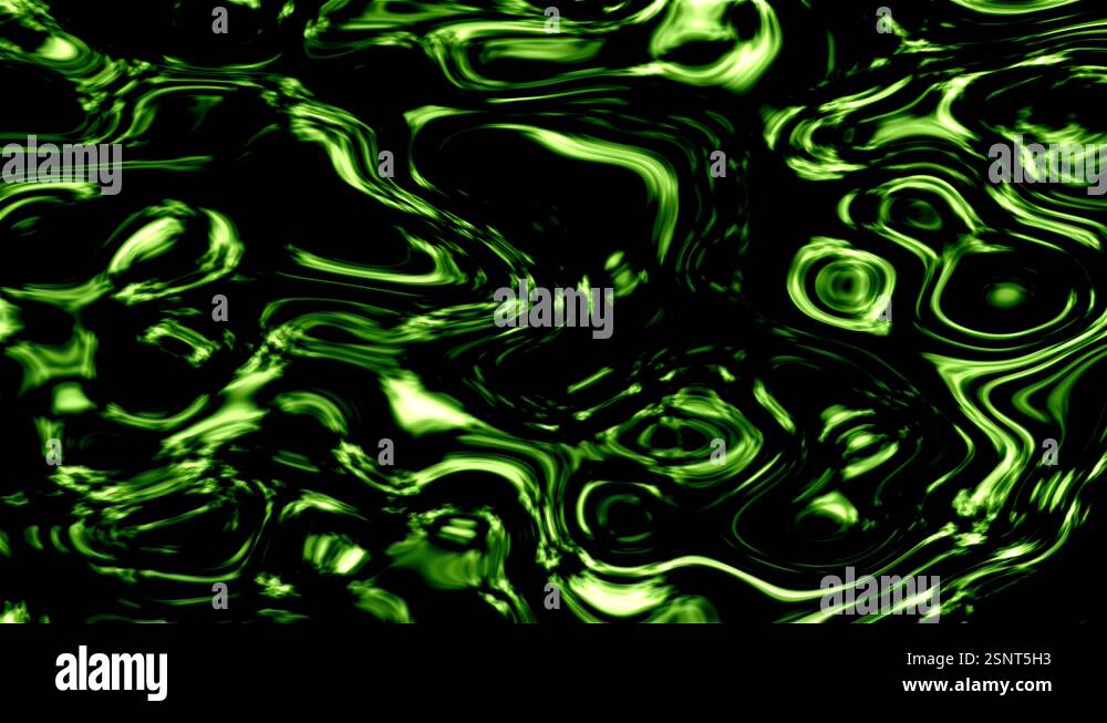 Green Reflective Liquid Flow Background 4K Stock Video Footage - Alamy