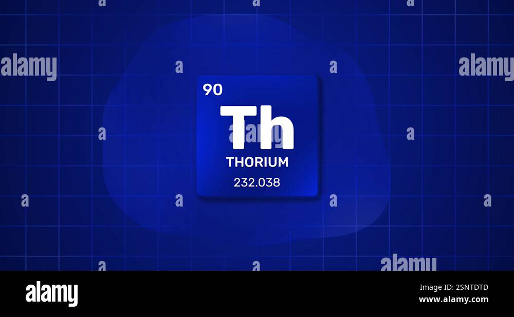 Thorium chemical element Periodic Table Stock Video Footage - Alamy