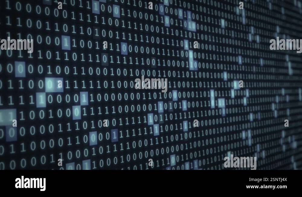 Binary Code. Binary Concept. Binary Code Looping. Binary Number Animation 0-1 Stock Video ...