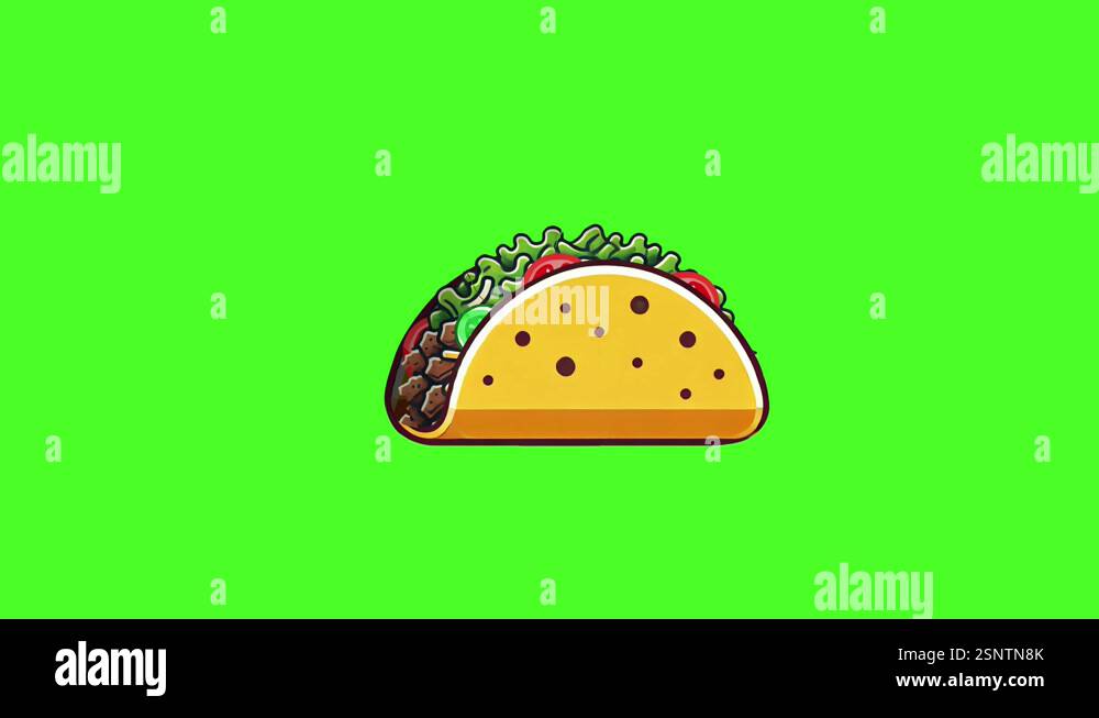 Vector illustration taco food Stock Videos & Footage - HD and 4K Video ...