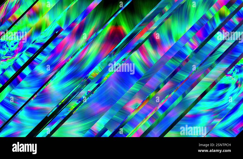 A vibrant of various lines and shapes in different colors and sizes ...