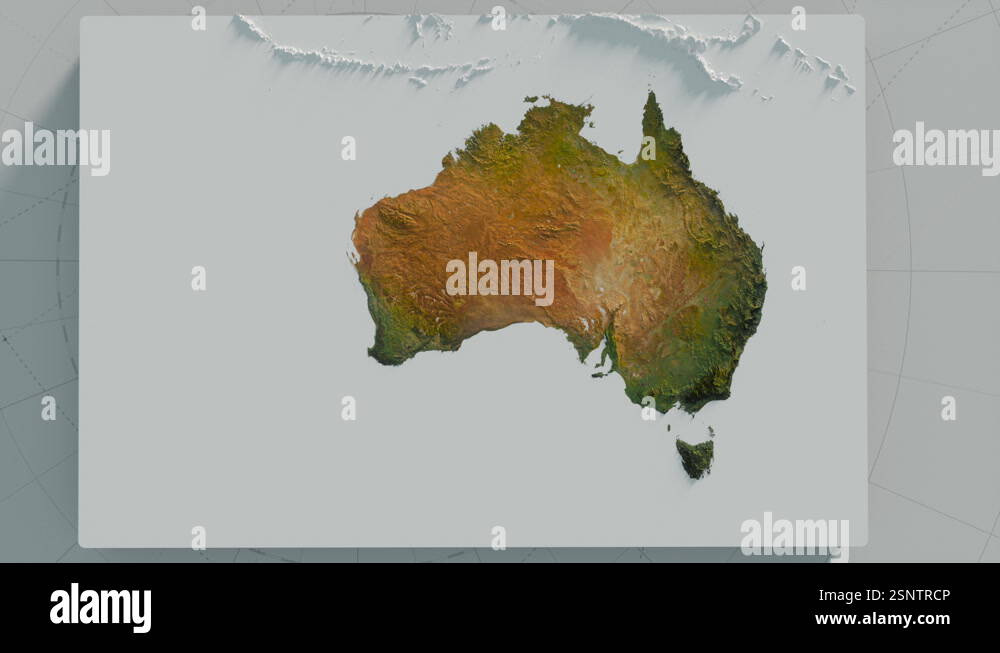 Topographic Map of Australia: A Stunning Terrain Visualization Stock ...