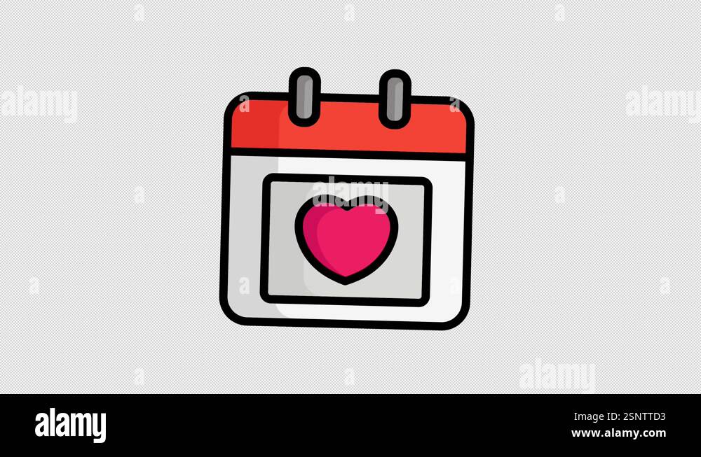 Calendar animated icon Stock Video Footage - Alamy