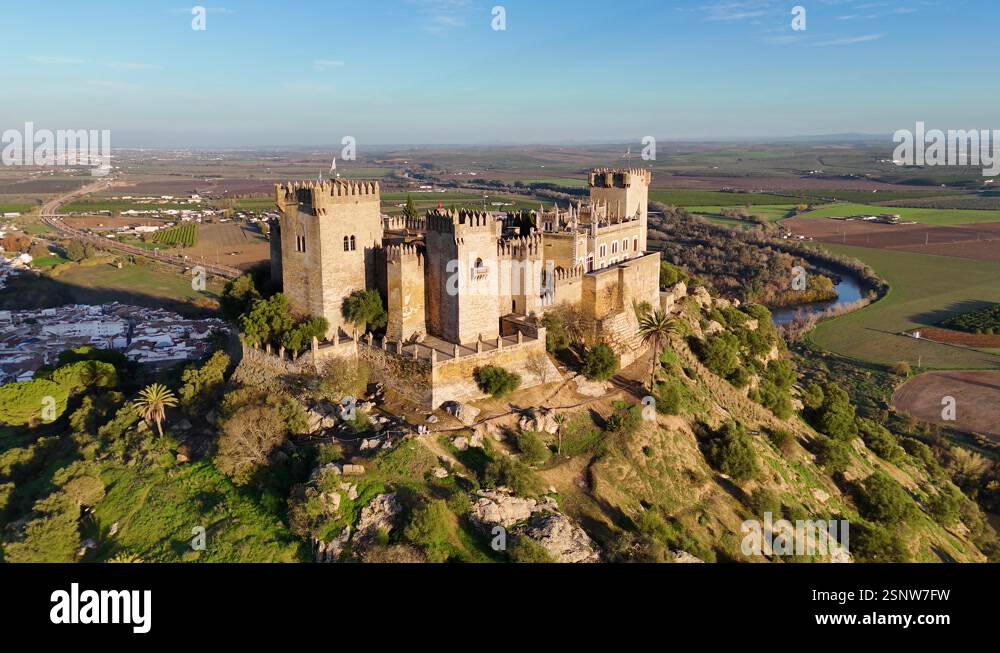 The Castle of Almodovar del Rio an Andalusian fortress Stock Video ...