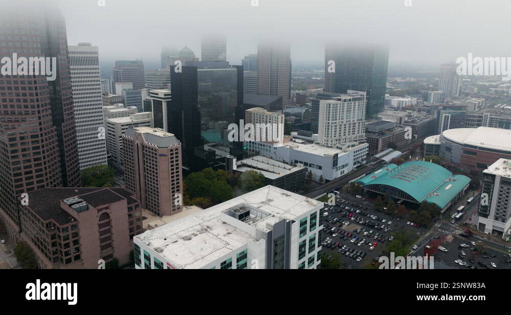 High-Rise Buildings During Sunrise In Uptown Charlotte, North Carolina ...