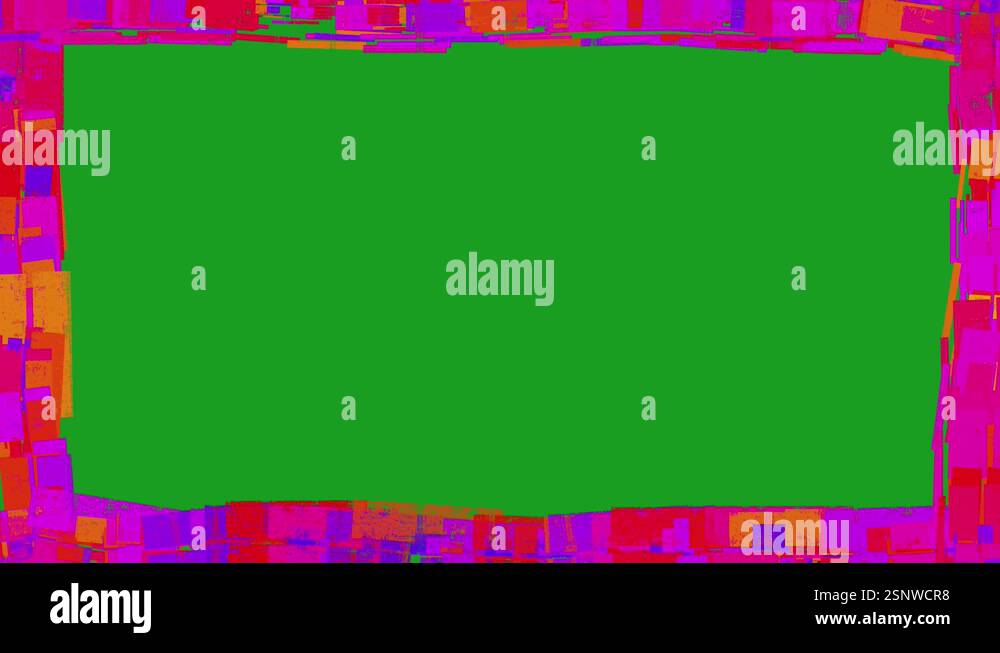 hand drawn and animated frame on green screen Stock Video Footage - Alamy